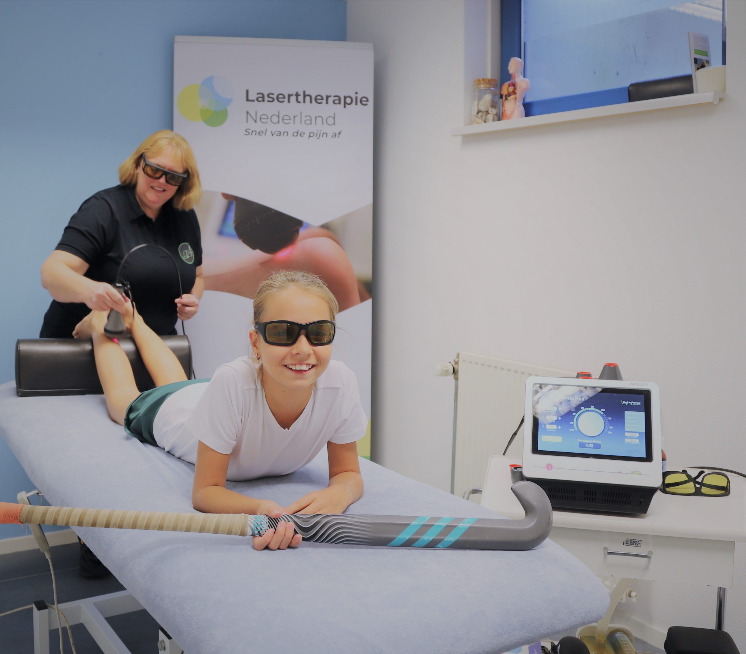 Door lasertherapie was ik na één behandeling van mijn enkelblessure af ...
